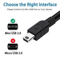 China Custom OEM USB to Mini B Cable 1m 2m 3m Length with 0.5A 1A 2A Charging Current for Data Transfer for sale