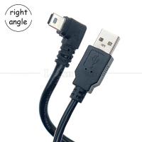 China 90 Degree L-Shape USB 2.0 A to Mini B 5-Pin Cable - 1m 2m 3m 5m Lengths with 0.5A 2A Charging for sale