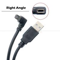 China 90 Degree L-Shape USB 2.0 A to Mini B 5-Pin Cable - 1m 2m 3m 5m Lengths with 0.5A 2A Charging for sale