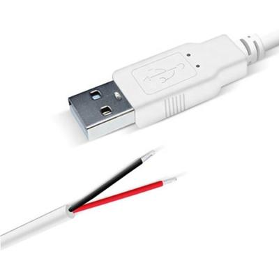 China Custom USB A Male to Open End Tinned Wire Breakout Extension Cable 1m 2m 3m for sale