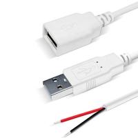 China Custom USB A Male to Open End Tinned Wire Breakout Extension Cable 1m 2m 3m for sale