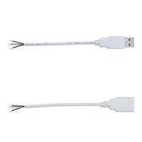 China Custom USB A Male to Open End Tinned Wire Breakout Extension Cable 1m 2m 3m for sale