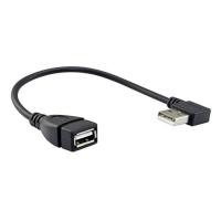 China USB 2.0 Type A Male to Female 90 Degree Right Left Angle Extension Cable 0.3M 1M 2M 3M 2A for sale