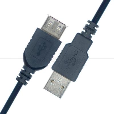 China USB 2.0 Type A Male to Female Extension Cable 1M 2A for Computer Keyboard Mouse Data Charging for sale