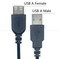 China USB 2.0 Type A Male to Female Extension Cable 1M 2A for Computer Keyboard Mouse Data Charging for sale