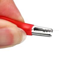 China USB Male to Dual Copper Alligator Clips Test Leads 60cm 2A Charging Cable for Electrical Circuit for sale