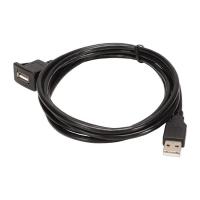 China Waterproof Flush Panel Mount USB Extension Cable Male to Female 1M 2M 3M 5M for Car Truck Boat Dashboard for sale