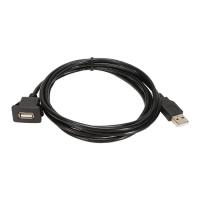 China Waterproof Flush Panel Mount USB Extension Cable Male to Female 1M 2M 3M 5M for Car Truck Boat Dashboard for sale
