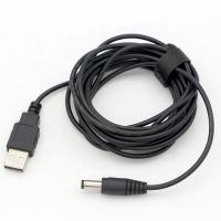 China USB to DC 5.5x2.1mm Barrel Jack Power Charger Cable 1M 5V 2A for LED Lamp Router for sale