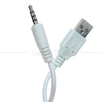 China USB 2.0 A Male to 3.5mm 4 Pole Audio Adapter Charger Cable 1m for Speaker Headphone for sale