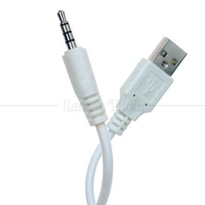 China USB 2.0 A Male to 3.5mm 4 Pole Audio Adapter Charger Cable 1m for Speaker Headphone for sale