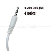 China USB 2.0 A Male to 3.5mm 4 Pole Audio Adapter Charger Cable 1m for Speaker Headphone for sale