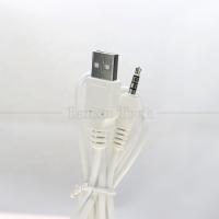 China USB 2.0 A Male to 3.5mm 4 Pole Audio Adapter Charger Cable 1m for Speaker Headphone for sale