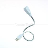 China Flexible Metal Stainless Steel USB Extension Cable Male to Female 30cm 2A for LED Light Fan for sale