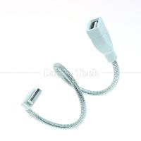 China Flexible Metal Stainless Steel USB Extension Cable Male to Female 30cm 2A for LED Light Fan for sale