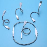 China Flexible Metal Stainless Steel USB Extension Cable Male to Female 30cm 2A for LED Light Fan for sale