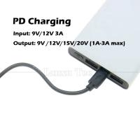 China USB Type C to DC 5.5x2.1mm PD Charging Cable 3A 9V 12V 15V 20V for Router Modem Projector Camera for sale