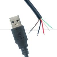 China Custom USB 2.0 A Male to Stripped Wires Pigtail Cable - 1m to 5m Length Options for DIY Electronics for sale