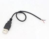 China USB 2.0 A Male to Bare Wire End Pigtail Cable 1m Length for DIY Electronics and Charging Applications for sale