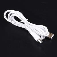 China White USB 2.0 A Male to DC 5.5x2.1mm Power Charger Cable 1M 5V for sale