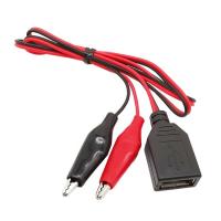 China Alligator Clip to USB A Female Test Wire Adapter Cable 0.5m 1m Copper PVC for sale