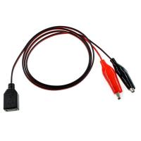 China Alligator Clip to USB A Female Test Wire Adapter Cable 0.5m 1m Copper PVC for sale