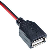 China Alligator Clip to USB A Female Test Wire Adapter Cable 0.5m 1m Copper PVC for sale