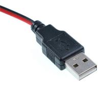 China Crocodile Alligator Clip to USB A Male Test Wire Adapter Cable 60cm for Circuit Testing for sale