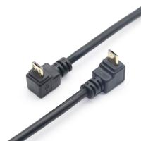 China 90 Degree Up Angle Micro USB Data Charging Cable 1m 2.4A for Phone Charger for sale