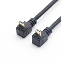 China 90 Degree Up Angle Micro USB Data Charging Cable 1m 2.4A for Phone Charger for sale