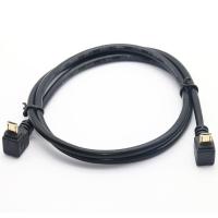 China 90 Degree Up Angle Micro USB Data Charging Cable 1m 2.4A for Phone Charger for sale