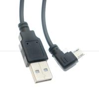 China 90 Degree Right Angle Micro USB B to USB A Cable 1m-3m Length 5A Charging Current Data Charger for sale