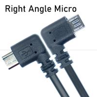 China 90 Degree Right Angle Micro USB Extension Cable - 1M/2M/3M Length, 2A Charging Current for Phone & Tablet for sale