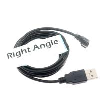 China 90 Degree Right Angle Micro USB Cable 1m 2m 3m Length with 2A Charging Current and 24AWG Wire Gauge for sale