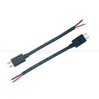 China Custom 20AWG Heavy Current Micro USB Male to Bare Wire Pigtail Cable 0.2m for Raspberry Pi for sale