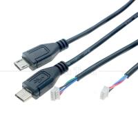 China OEM Customized Micro USB to JST 4 Pin 1.25mm Pitch Cable - 28AWG 3.0mm OD with Pure Copper Conductors for sale