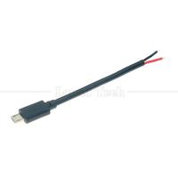 China DIY Heavy Current 20AWG 5V 5A Micro USB Power Pigtail Cable Bare Wire End for Raspberry Pi for sale