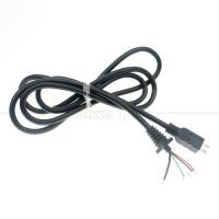 China Custom Data Charging Shiled Micro Usb to Open Tinned Wire End Pigtail Power Charger Cable for sale