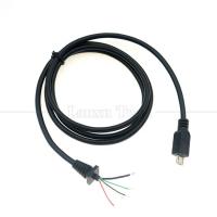 China Custom Data Charging Shiled Micro Usb to Open Tinned Wire End Pigtail Power Charger Cable for sale