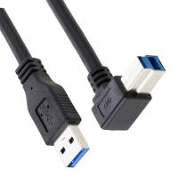 China High Speed 5Gbps USB 3.0 Right Angle Printer Cable 1m 2m 3m for Epson HP Scanners for sale