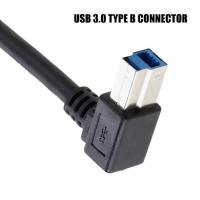 China High Speed 5Gbps USB 3.0 Right Angle Printer Cable 1m 2m 3m for Epson HP Scanners for sale