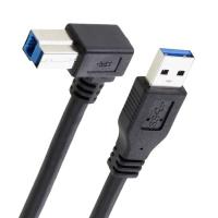 China High Speed 5Gbps USB 3.0 Right Angle Printer Cable 1m 2m 3m for Epson HP Scanners for sale