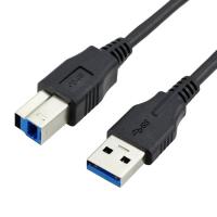 China 5Gbps USB 3.0 A to B Printer Cable with 90-Degree Right Angle Connector in 1m, 2m, 3m Lengths for sale