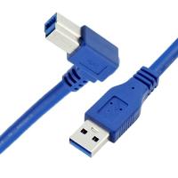 China High Speed 5Gbps USB 3.0 Right Angle Printer Cable - 1m 2m 3m Lengths for Epson HP Scanners for sale