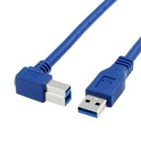 China High Speed 5Gbps USB 3.0 Right Angle Printer Cable - 1m 2m 3m Lengths for Epson HP Scanners for sale