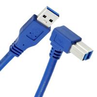 China High Speed 5Gbps USB 3.0 Right Angle Printer Cable - 1m 2m 3m Lengths for Epson HP Scanners for sale