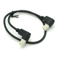 China Customization 90 Degree Right Angle Male to Male USB B Cable for sale