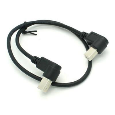 China Customization 90 Degree Right Angle Male to Male USB B Cable for sale