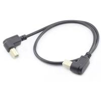 China Customization 90 Degree Right Angle Male to Male USB B Cable for sale
