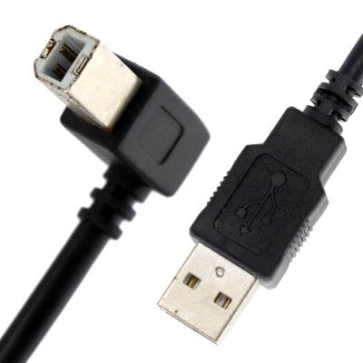 China Custom 1M 1.5M 3M 90 Degree Right Angle USB 2.0 Printer Cable for Epson HP Printers for sale